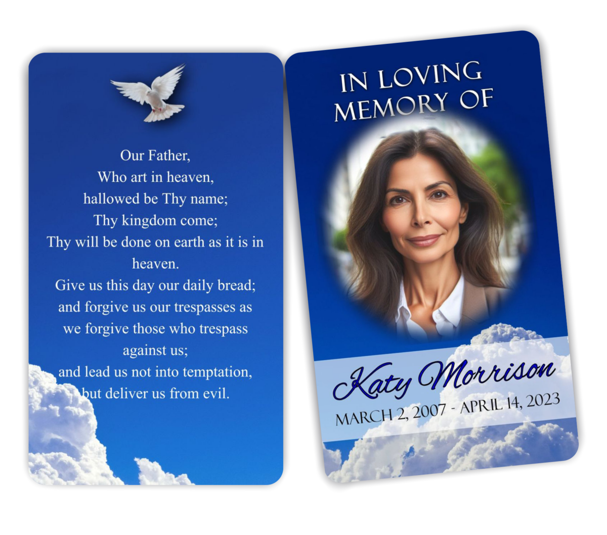Memorial Prints, Printed and Shipped Same Day - Memorial Cards Today